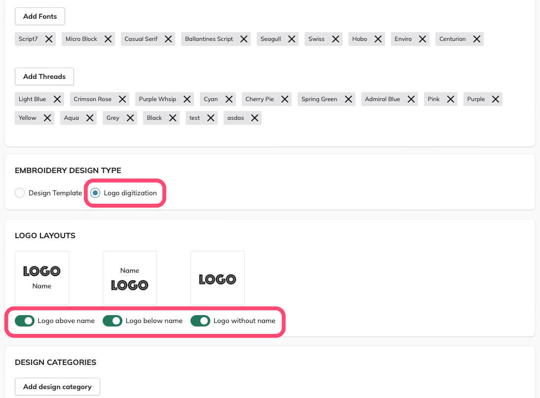 Logo Auto-Digitization - Sheer Custom